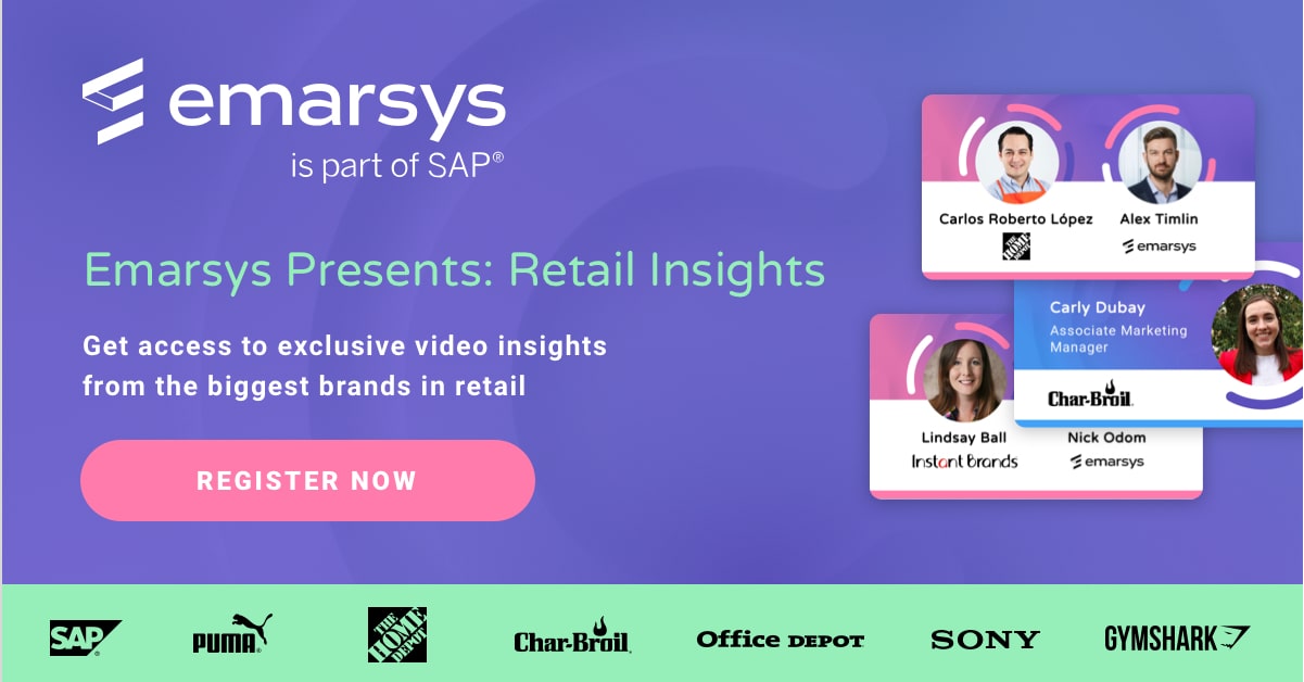 SAP Emarsys Presents: Retail Insights Landing Page