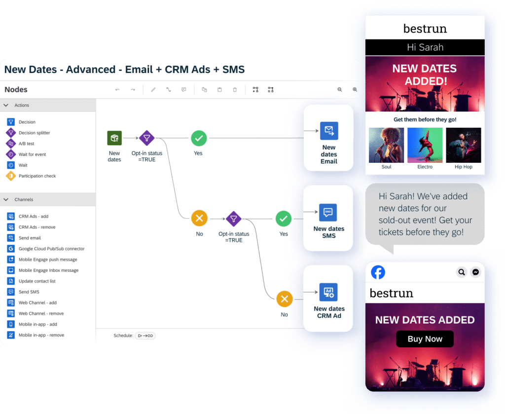 Omnichannel Sports & Entertainment Marketing | SAP Emarsys
