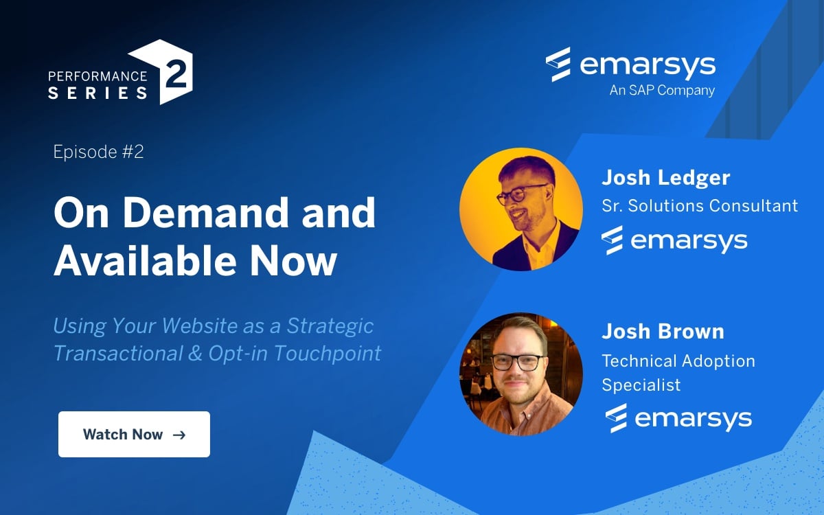 Webinar: How to Use Your Website as a Transactional Touchpoint | SAP ...