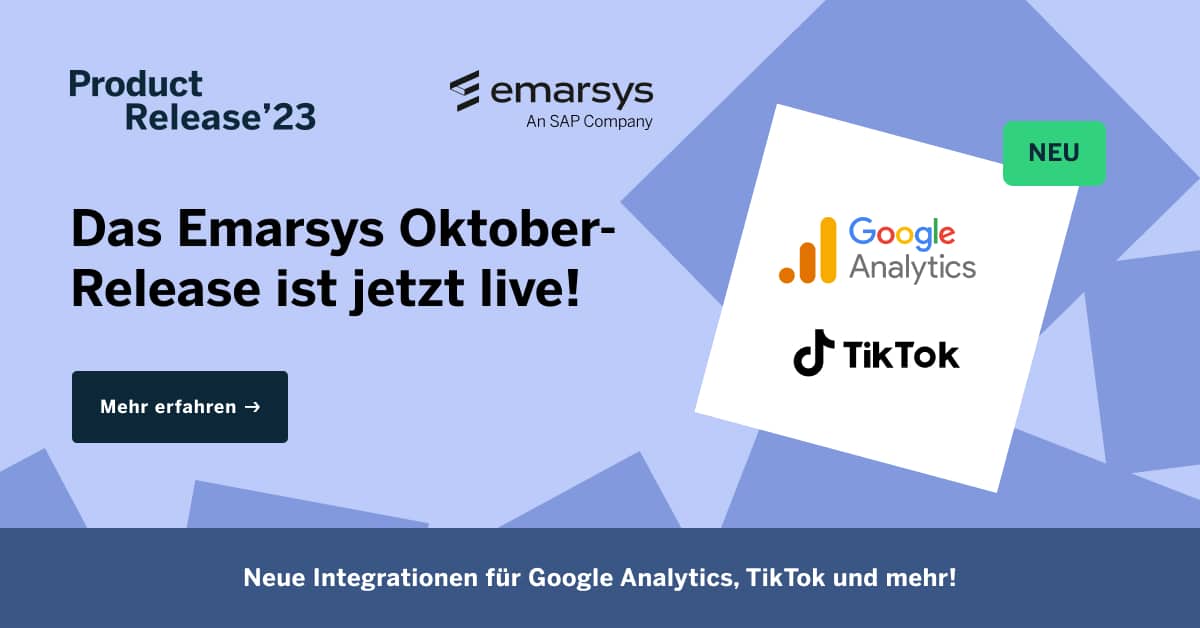 Emarsys Produkt-Release 23 | Emarsys