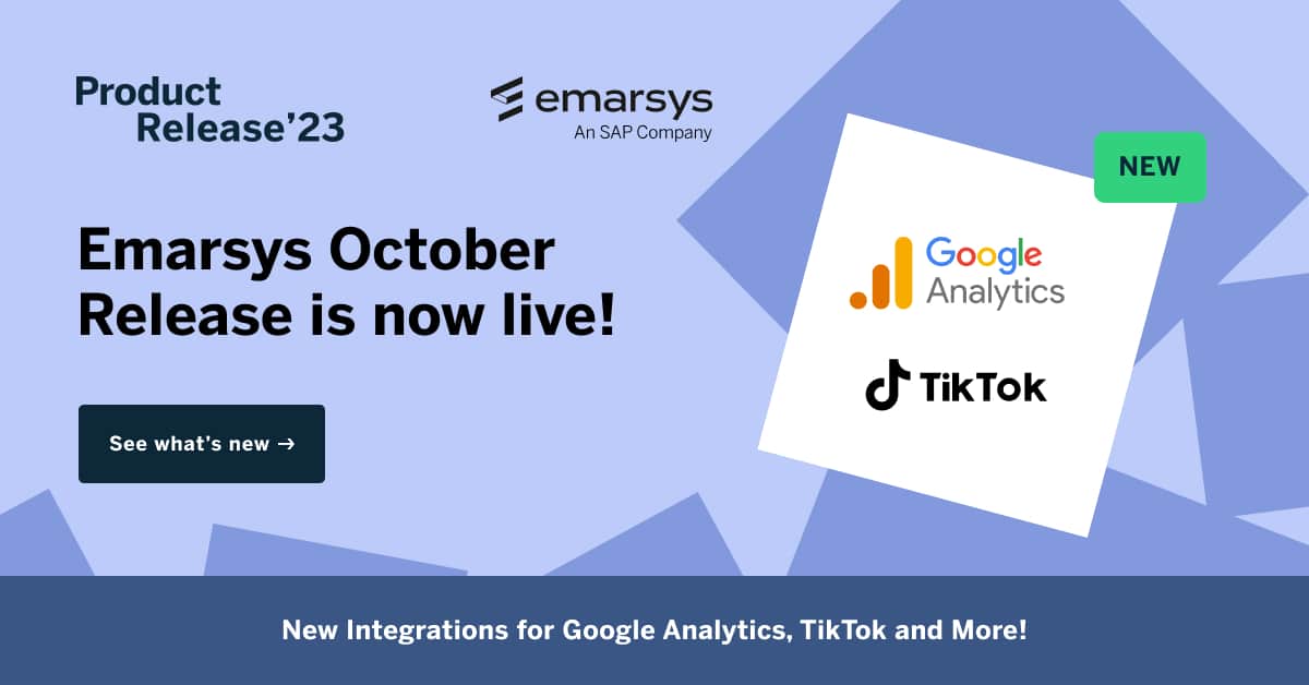 Emarsys Product Release 23 | Emarsys