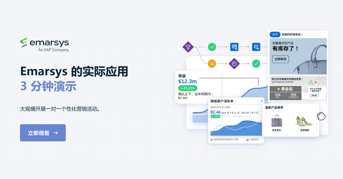 SAP Emarsys 3 分钟演示：大规模开展一对一个性化营销活动